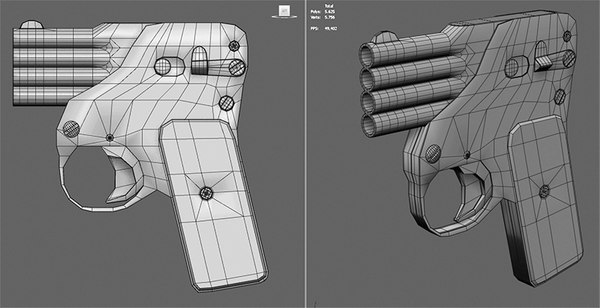 3D model multiple barrel gun - TurboSquid 1296931