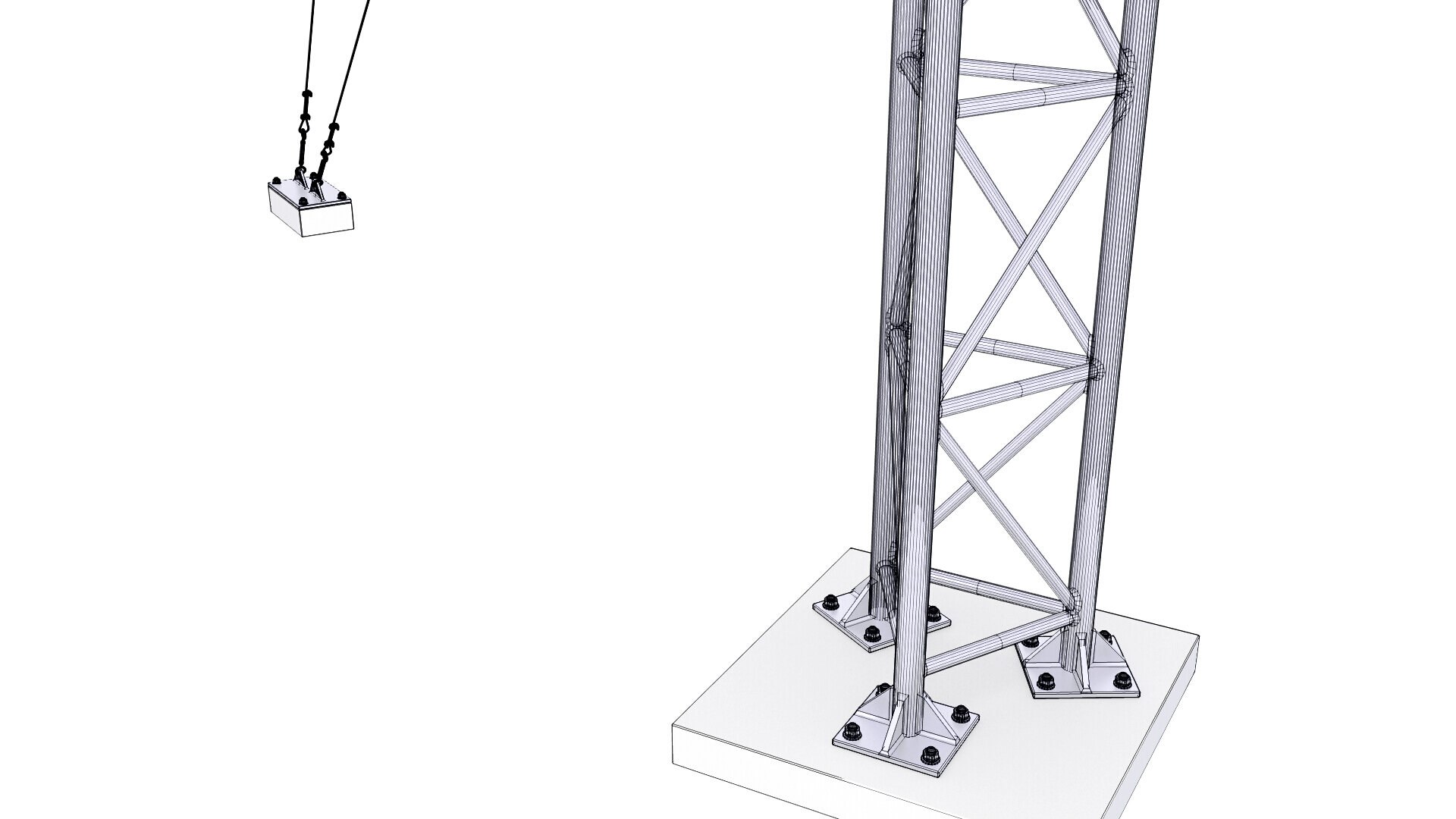 3D Steel Truss Lattice Tower 2 - TurboSquid 2257210