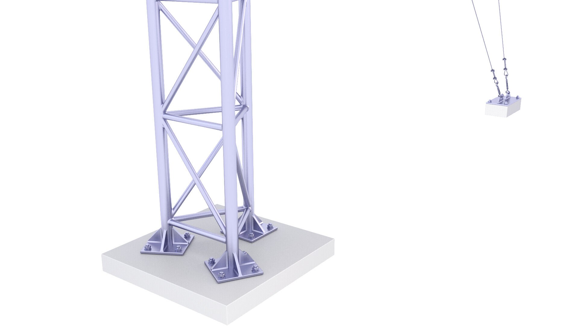 3D Steel Truss Lattice Tower 2 - TurboSquid 2257210