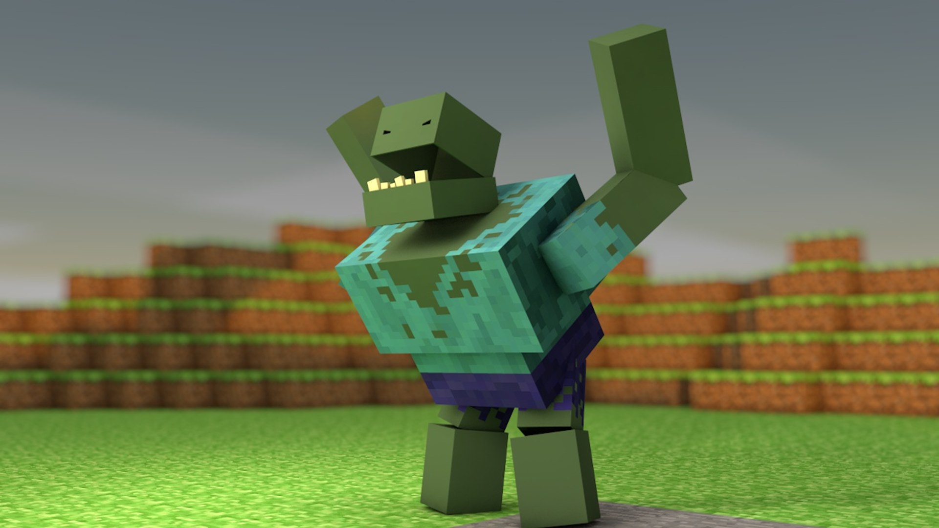 3d Zombie Mutant Model