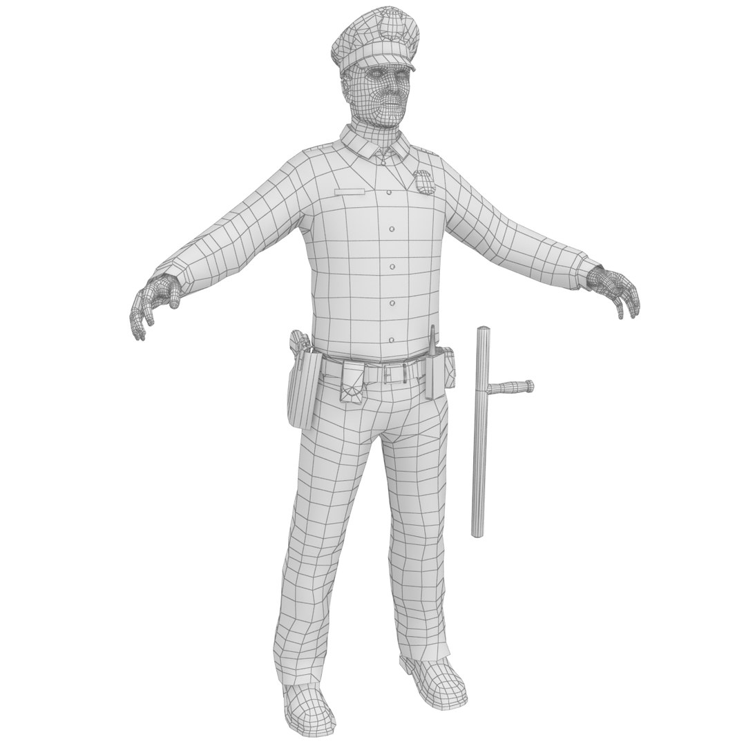 3D Man Gun Model - TurboSquid 1353530