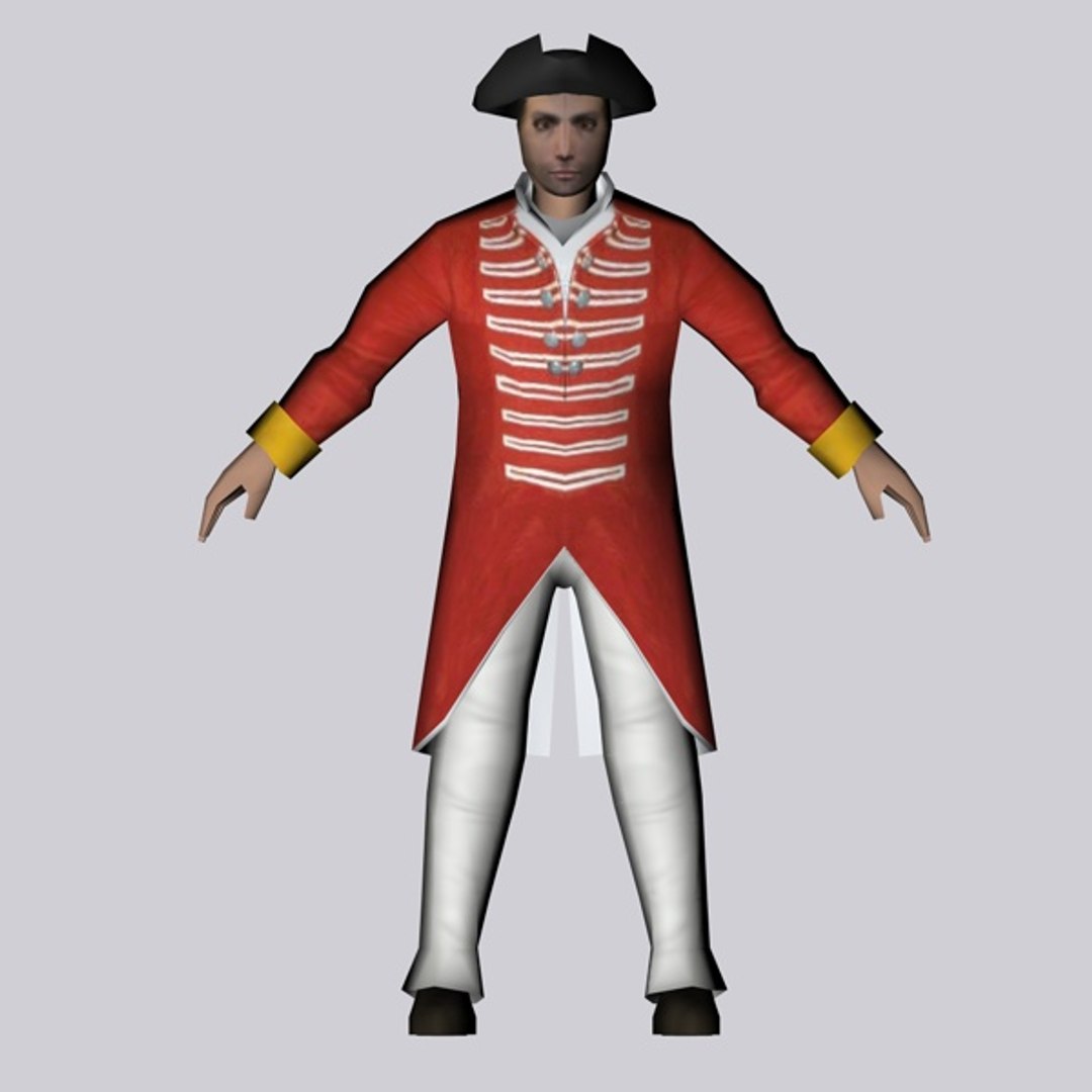 3d Model American Revolutionary War Infantry
