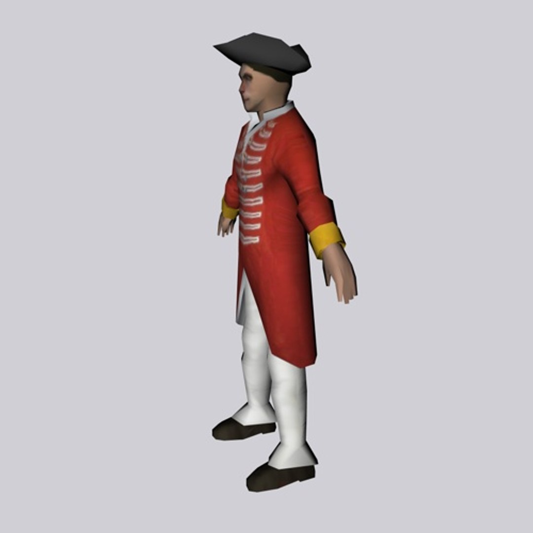 3d Model American Revolutionary War Infantry
