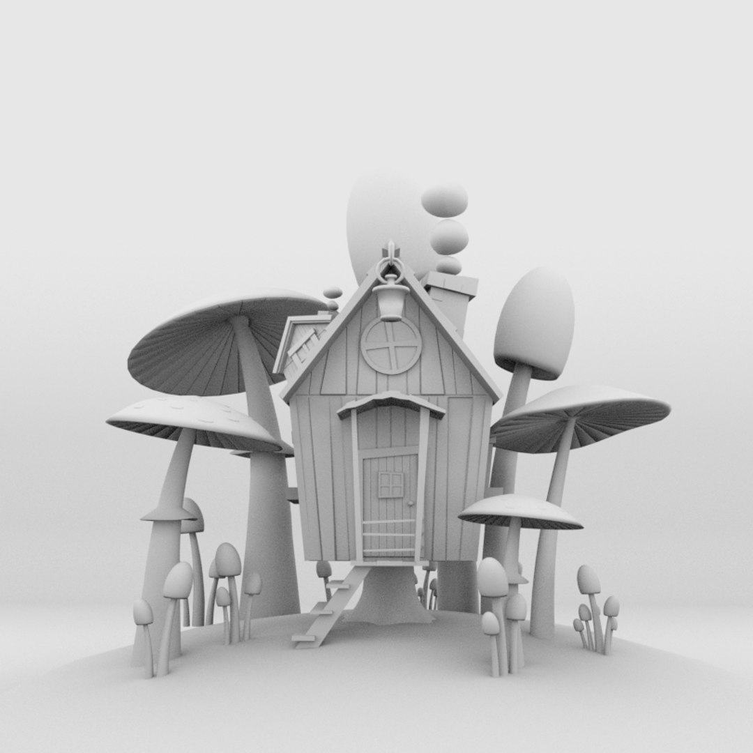 Scenery Infected House 3d Model