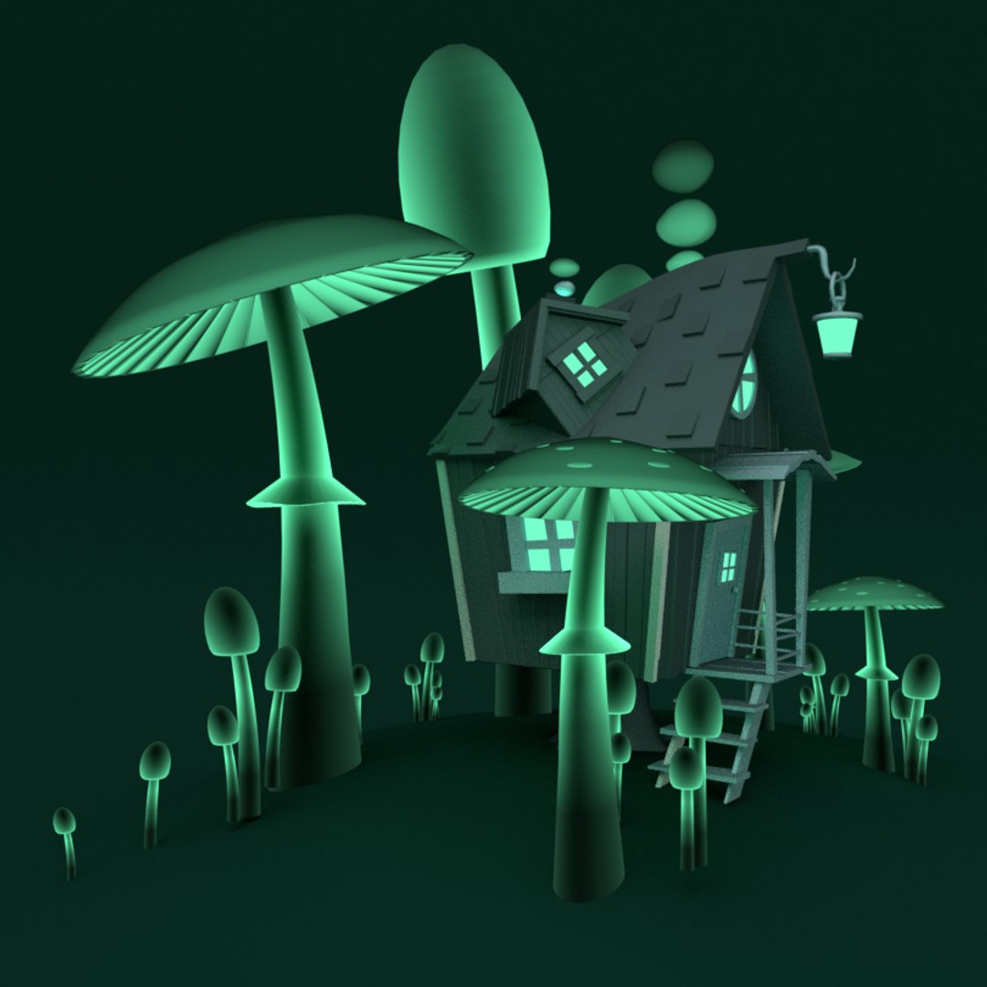 Scenery Infected House 3d Model