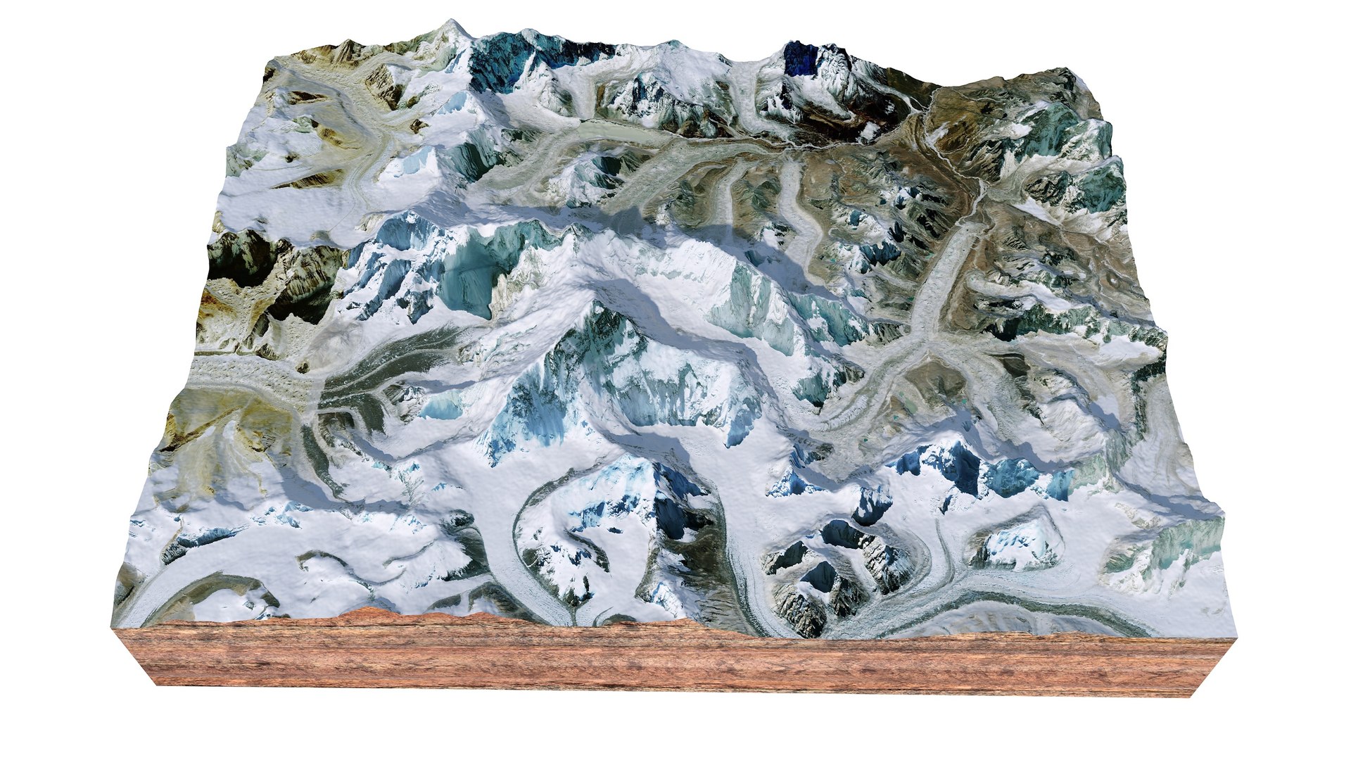 3D Nuptse Mountain Nepal - TurboSquid 2061875