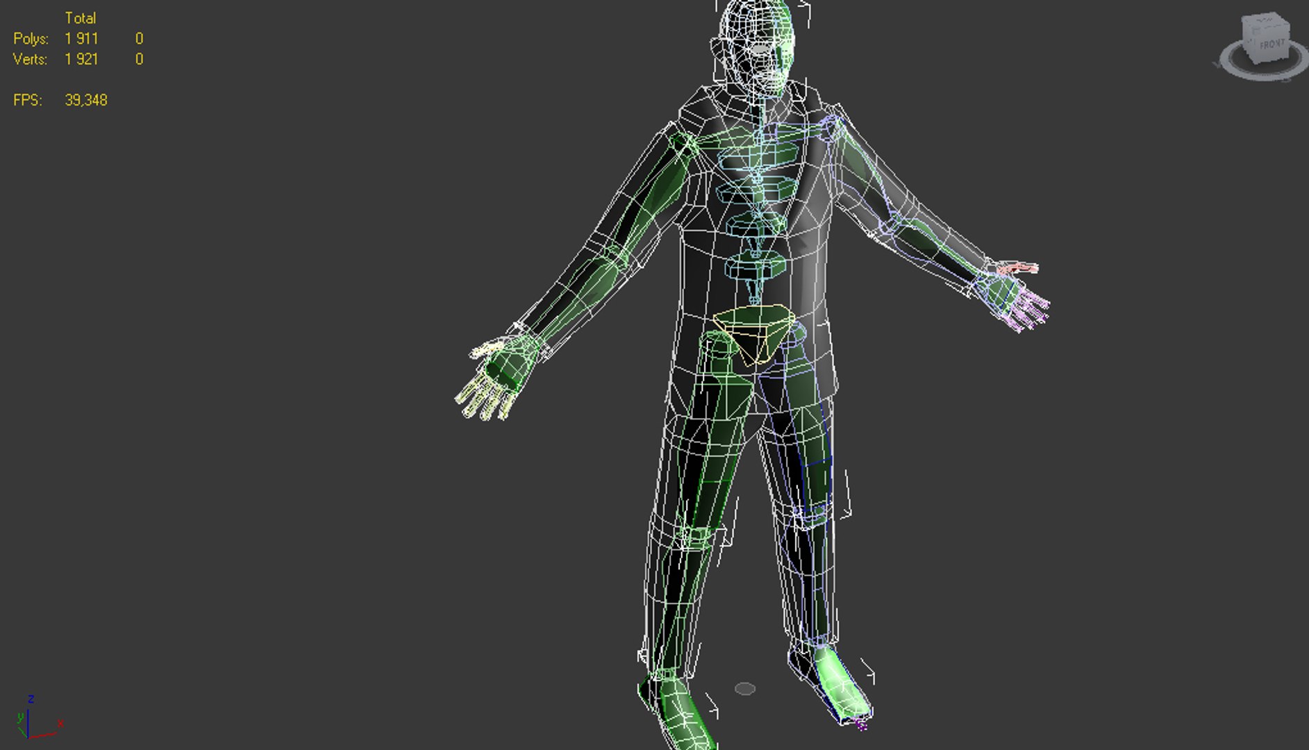 3d model of character agent man