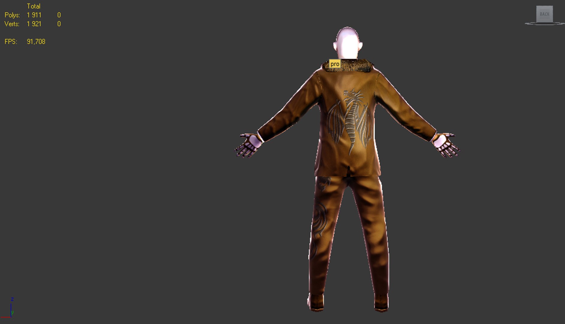 3d Model Of Character Agent Man