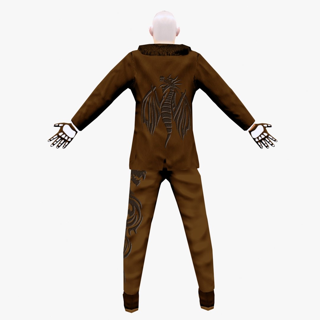 3d Model Of Character Agent Man