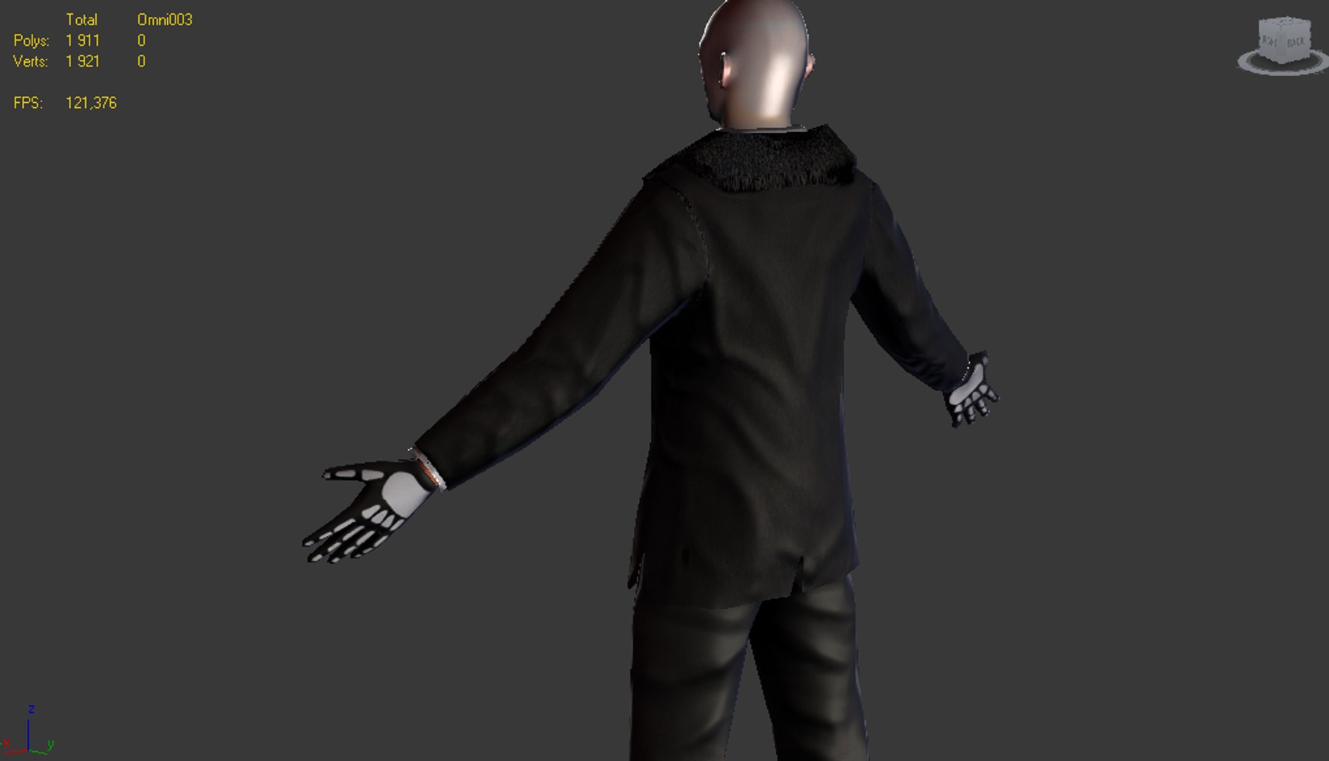 3d model of character agent man