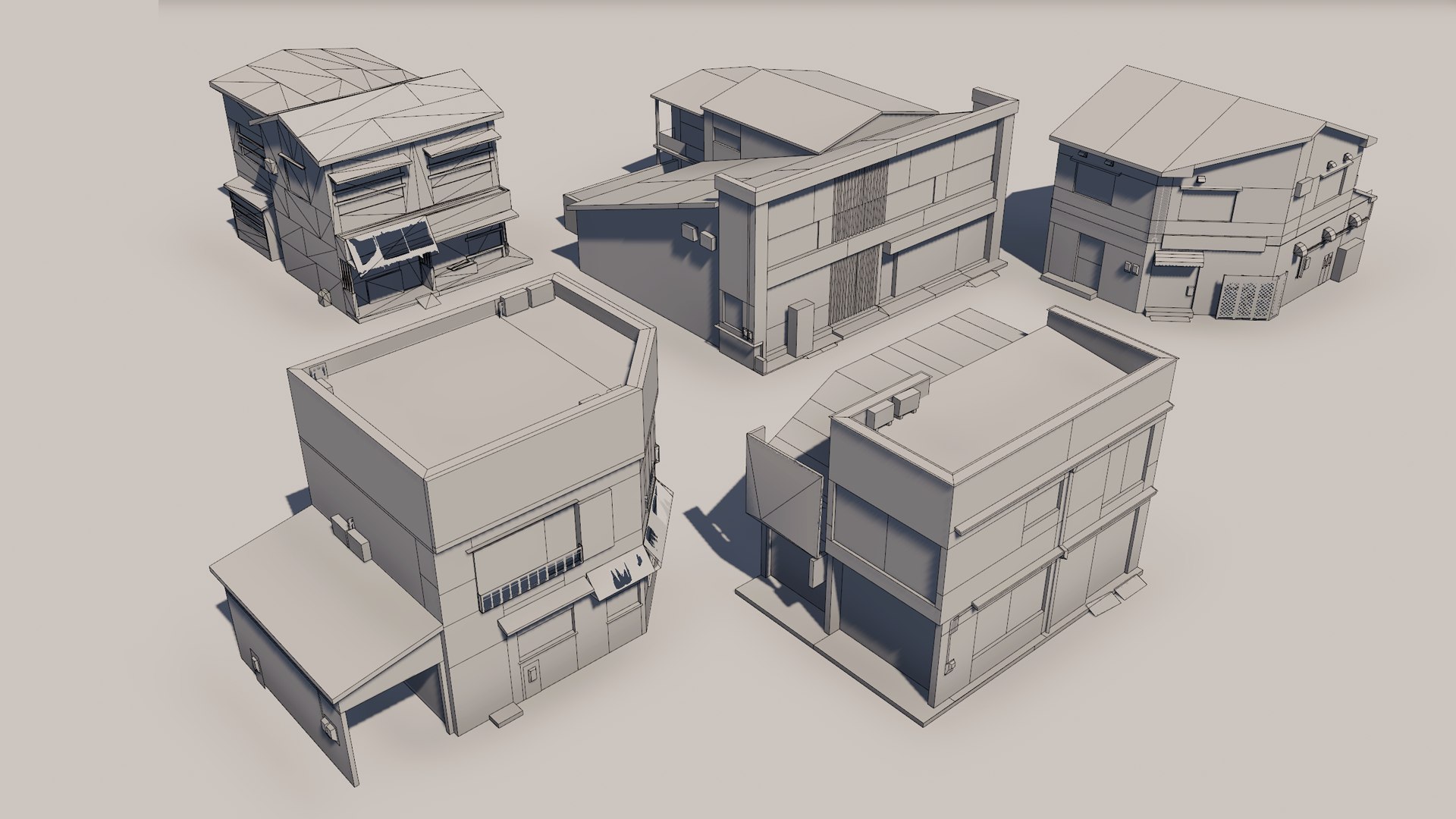 Japanese Rural Shops 3D Model - TurboSquid 2052848