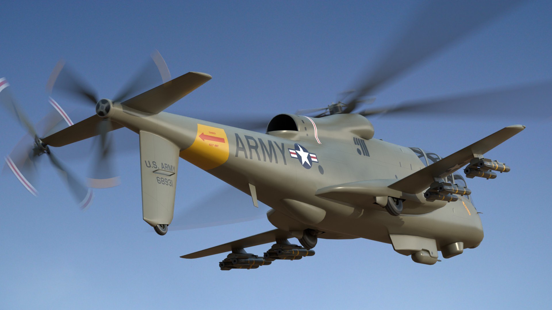 3D Lockheed AH56 Cheyenne - TurboSquid 2399745