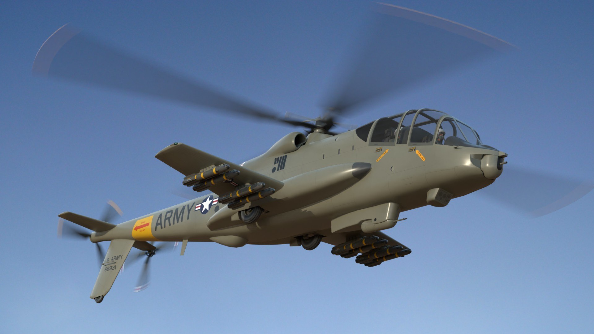 3D Lockheed AH56 Cheyenne - TurboSquid 2399745