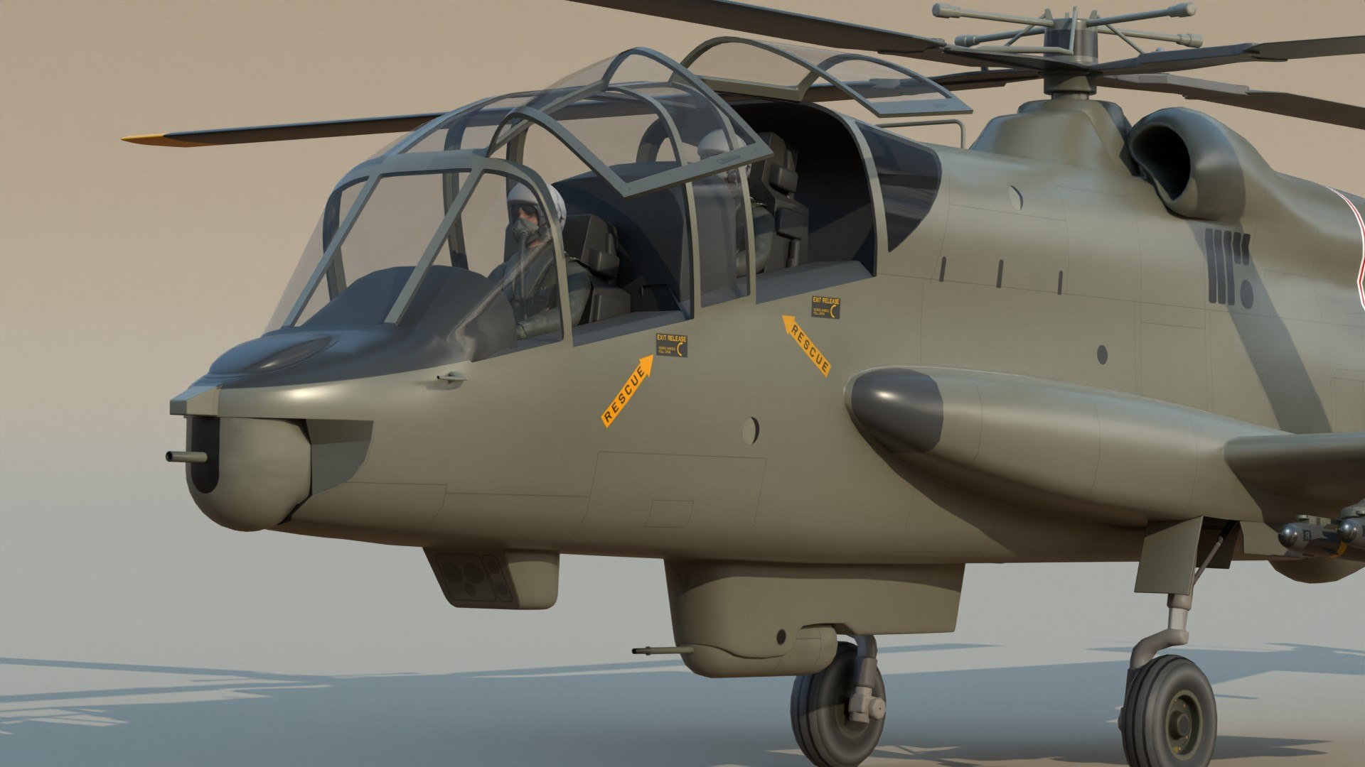 3D Lockheed AH56 Cheyenne - TurboSquid 2399745