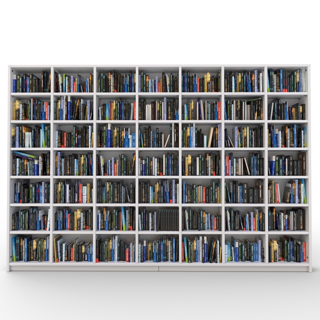 3D Book Shelf - TurboSquid 2248870