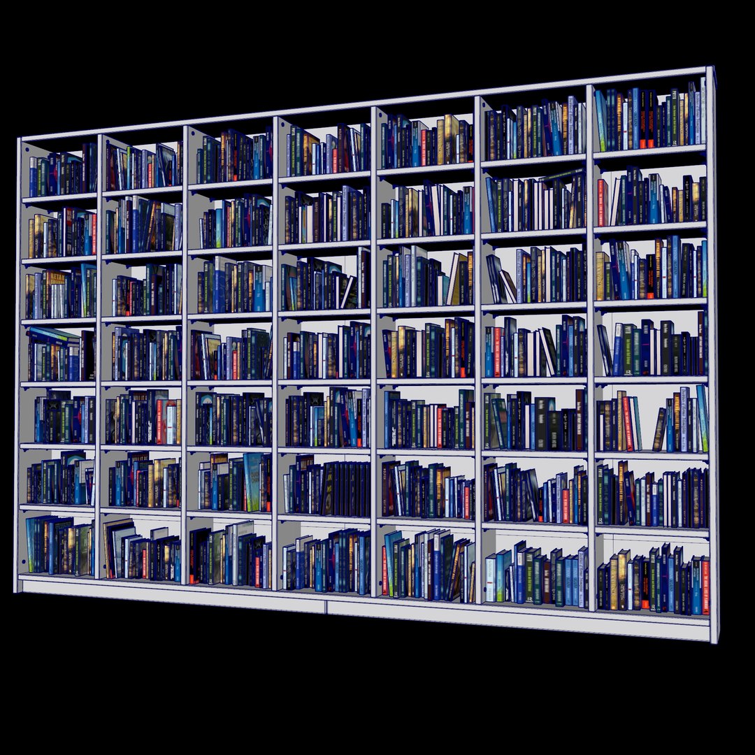 3D Book Shelf - TurboSquid 2248870