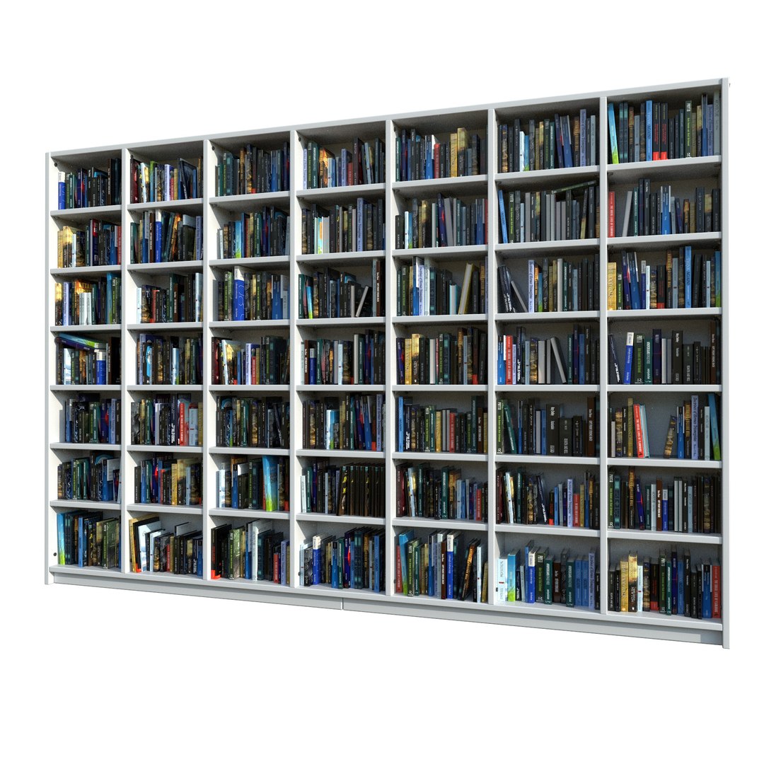 3D Book Shelf - TurboSquid 2248870