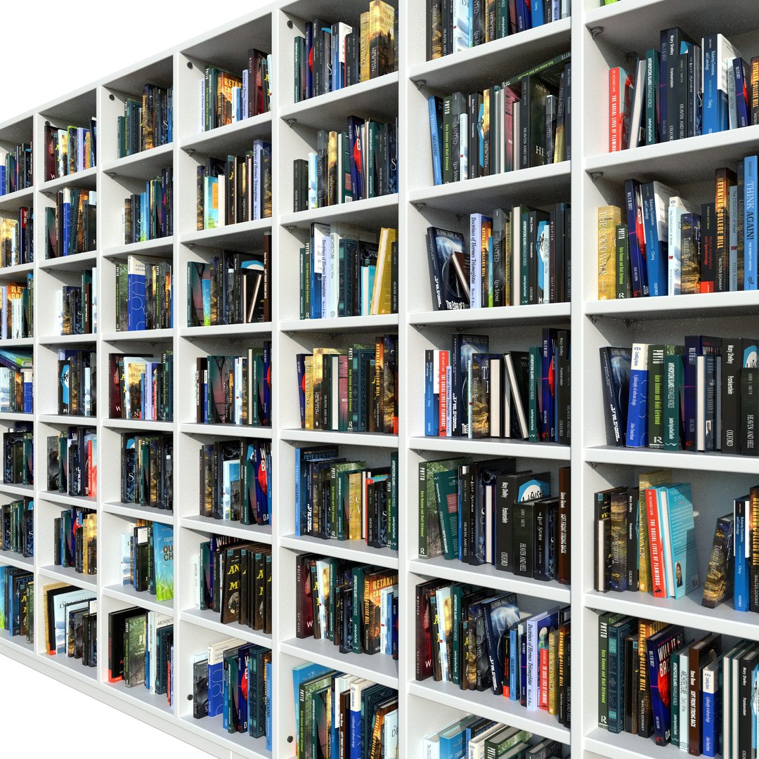 3D Book Shelf - TurboSquid 2248870