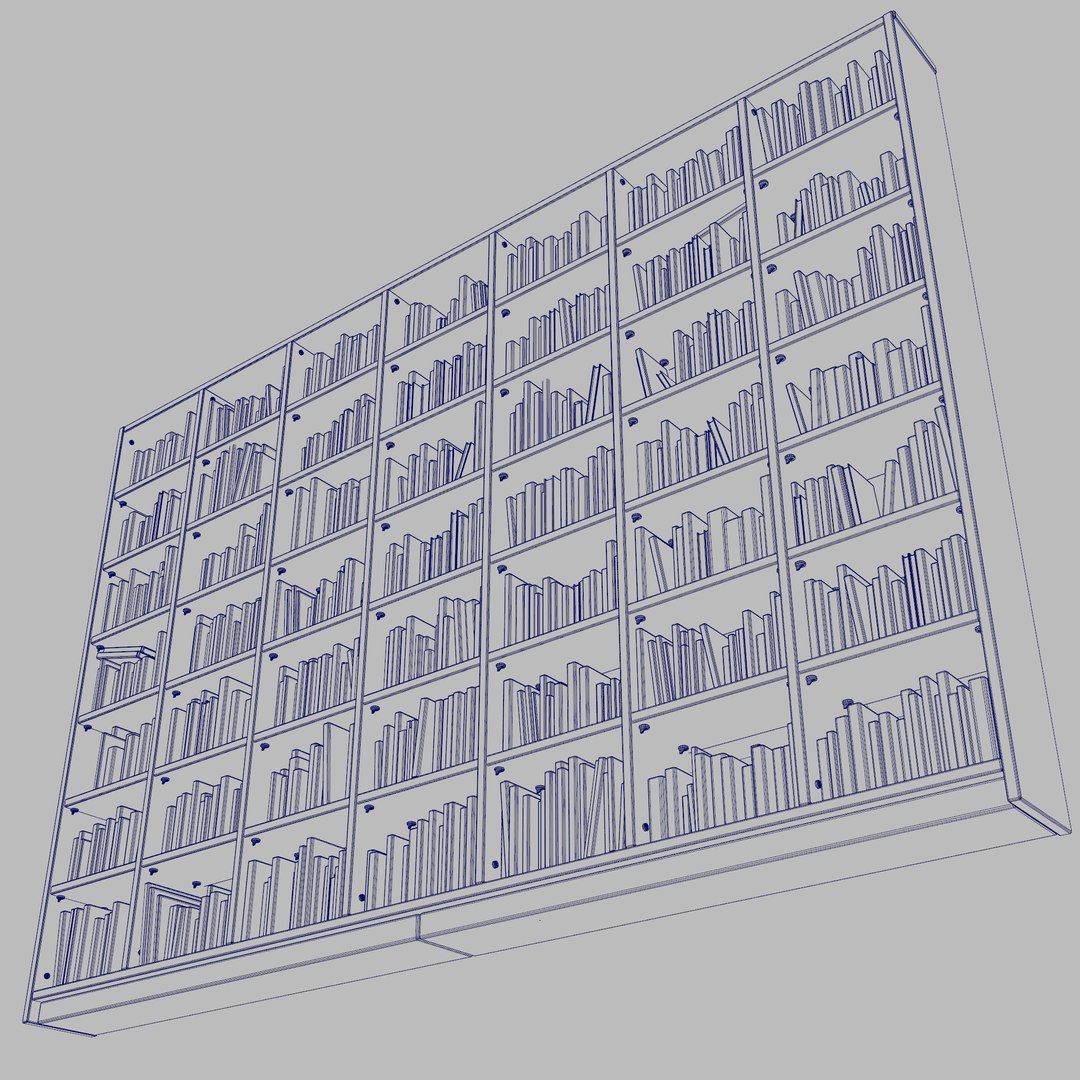 3D Book Shelf - TurboSquid 2248870