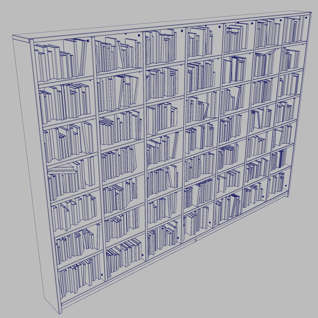 3D Book Shelf - TurboSquid 2248870