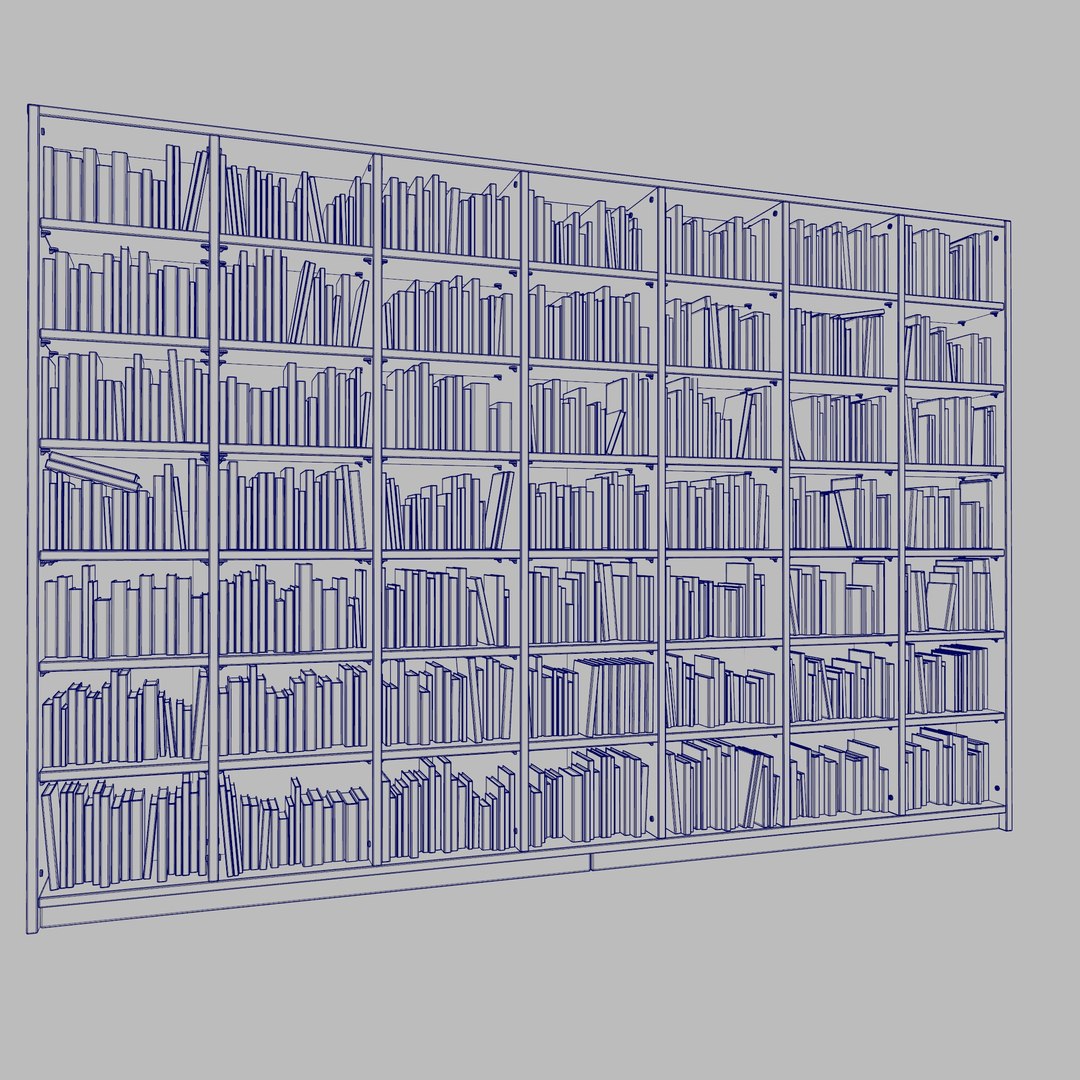 3D Book Shelf - TurboSquid 2248870
