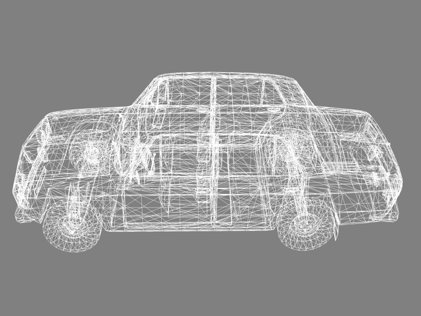 Old Lada-2106 3d Model