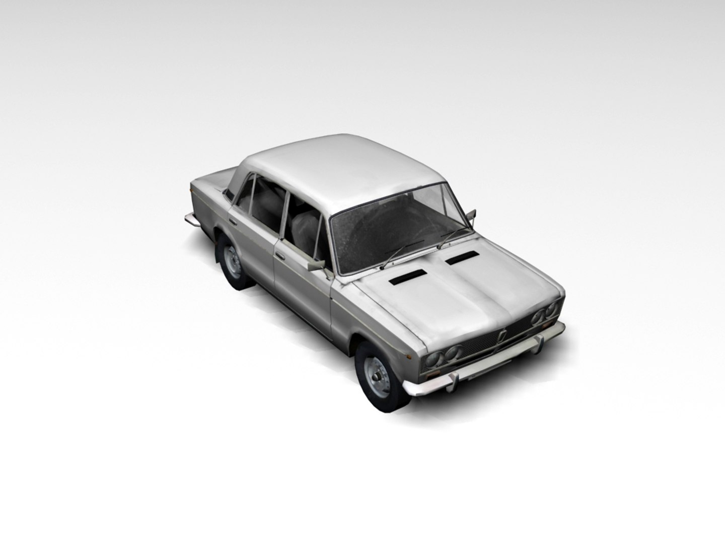 Old Lada-2106 3d Model