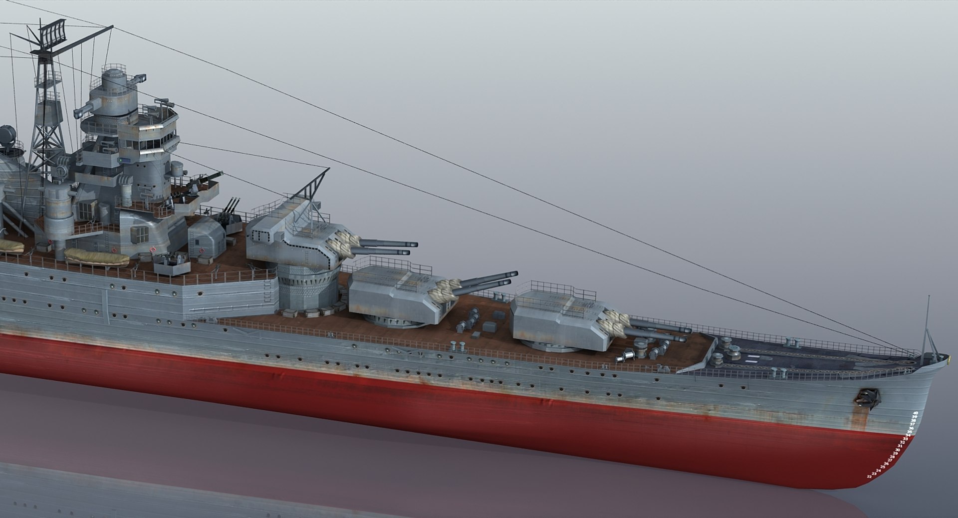 Japanese Cruiser Mogami 3D Model - TurboSquid 1442447