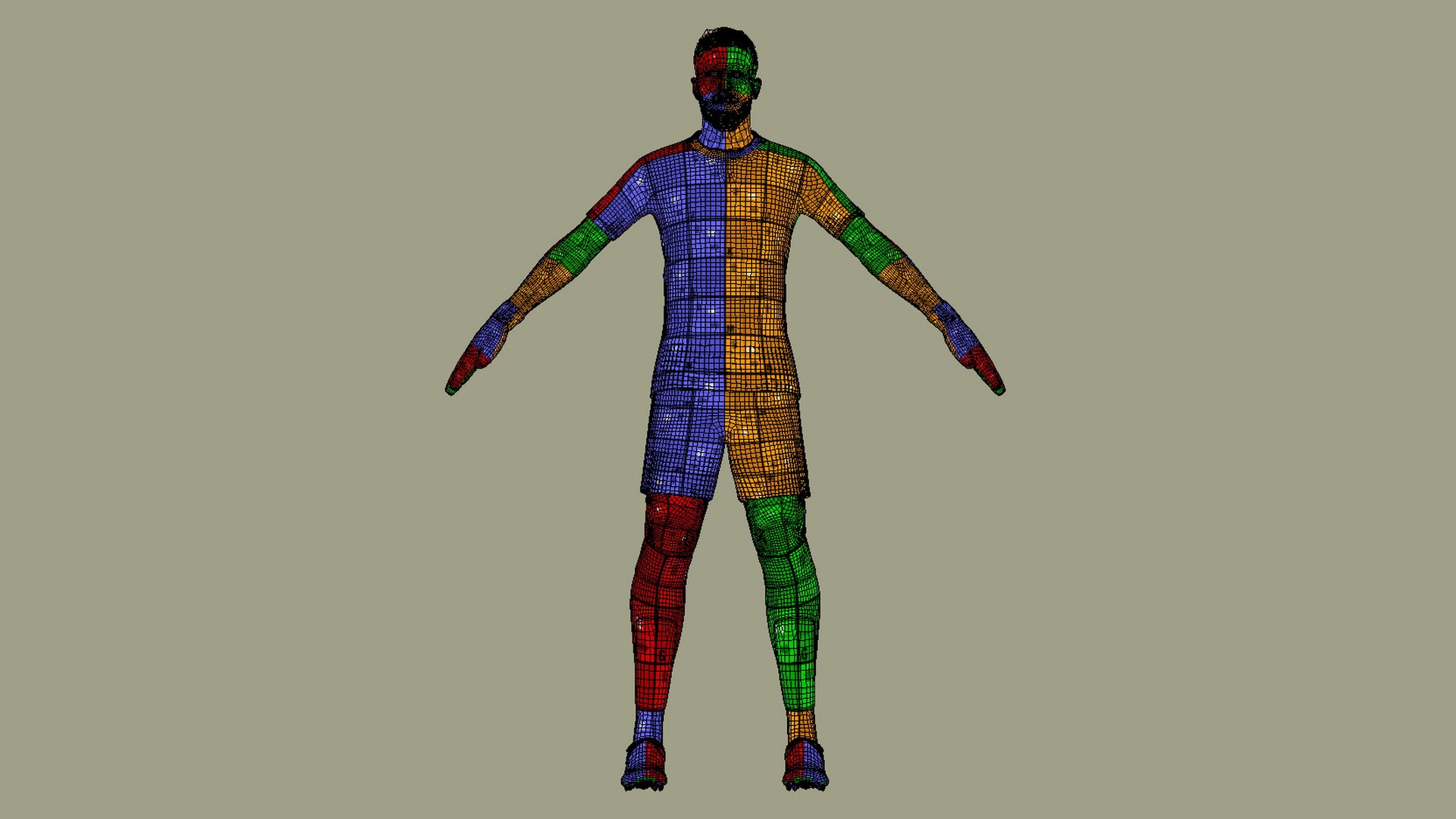 3D T-Pose Rigged Jan Oblak Atletico Madrid 24-25 - TurboSquid 2329602