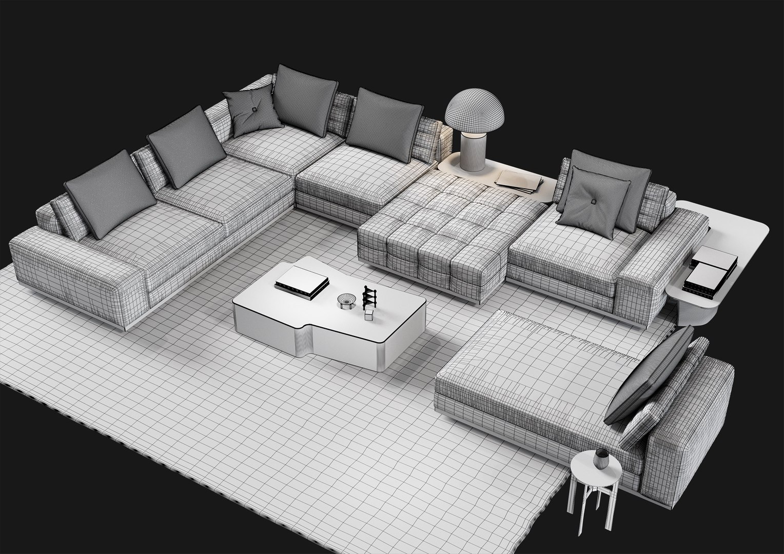 3D Model Minotti Lawrence Set - TurboSquid 1411817