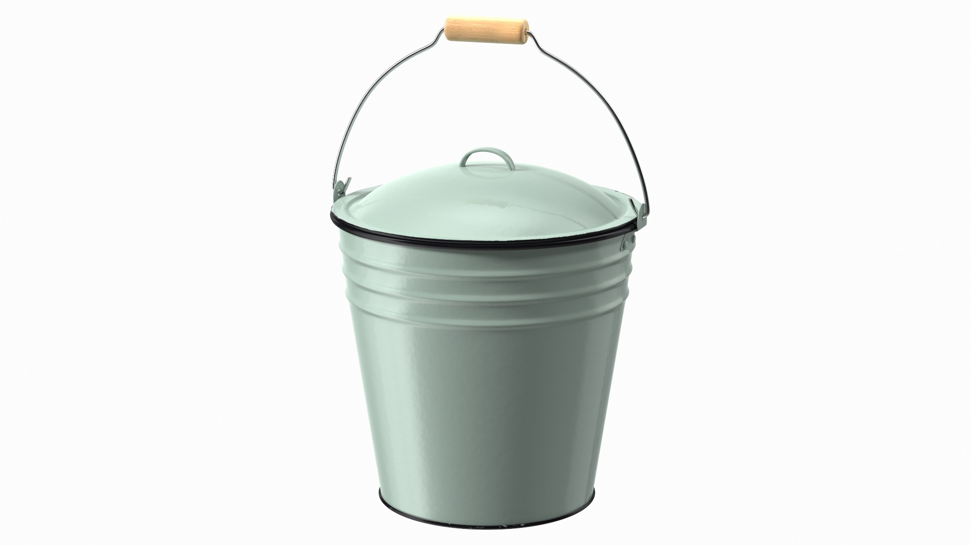 3D blue enamel bucket lid - TurboSquid 1637759