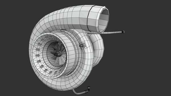 Turbo turbocharger 3D model - TurboSquid 1332093
