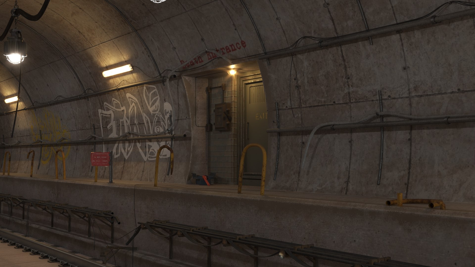 Subway Tunnel 3D Model - TurboSquid 1803520