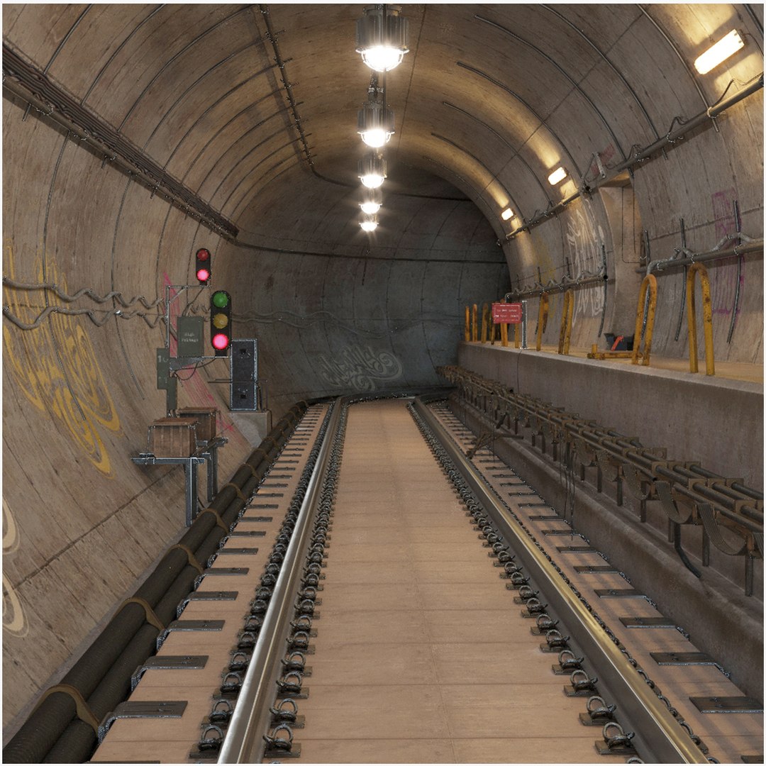 Subway Tunnel 3D model - TurboSquid 1803520