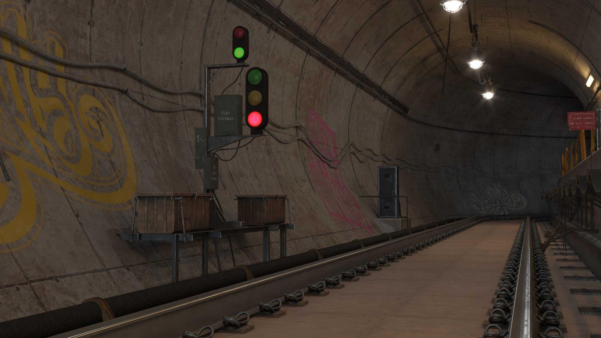 Subway Tunnel 3D Model - TurboSquid 1803520