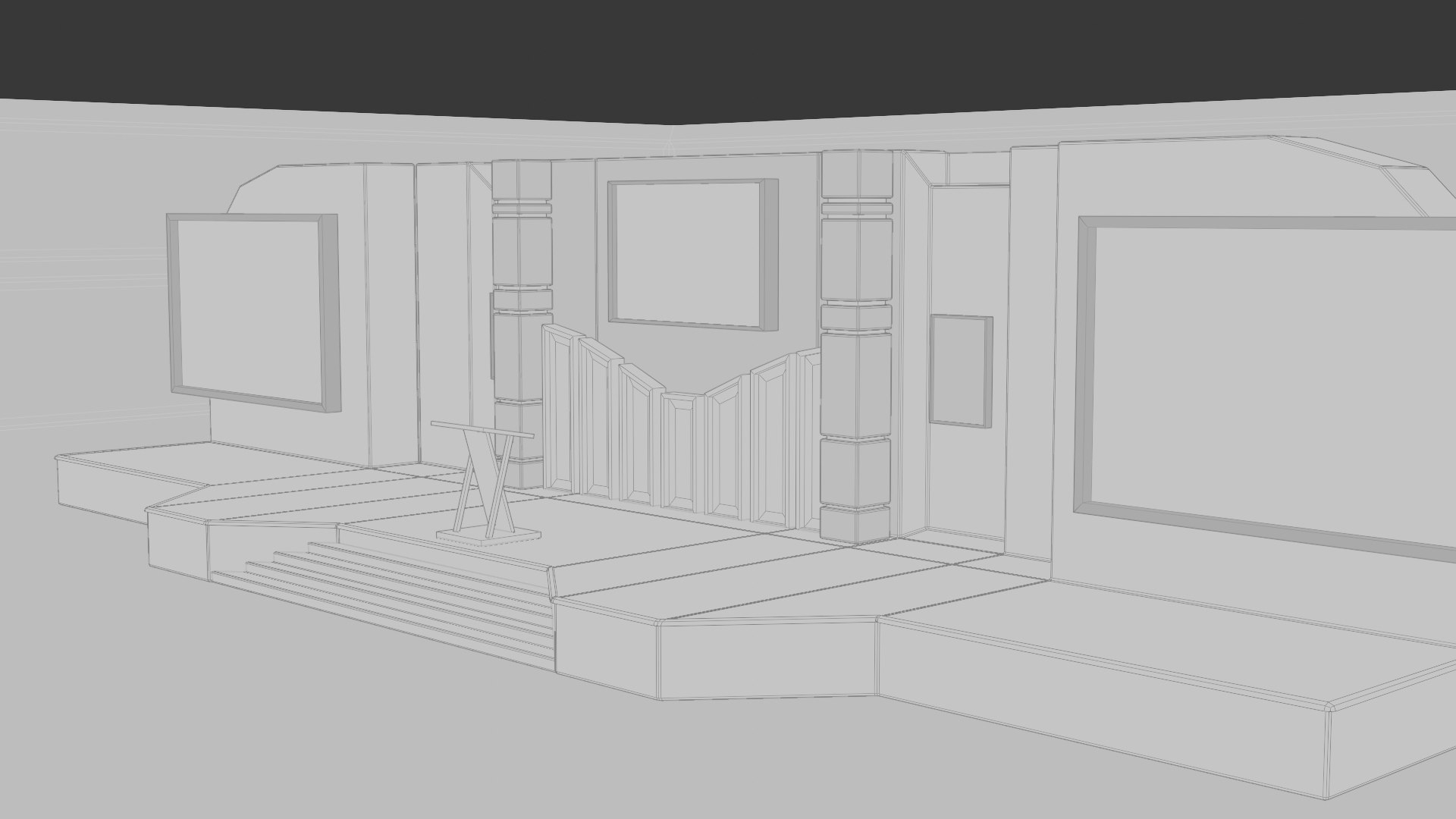 3D Apple Conference Stage - TurboSquid 2258417