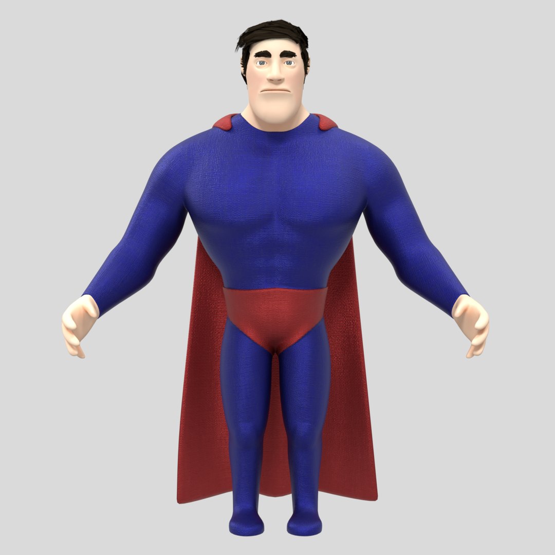Superhero character 3D model - TurboSquid 1321445