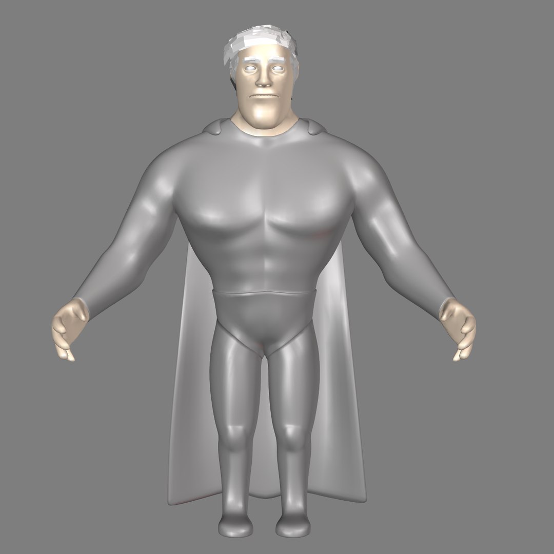 Superhero character 3D model - TurboSquid 1321445