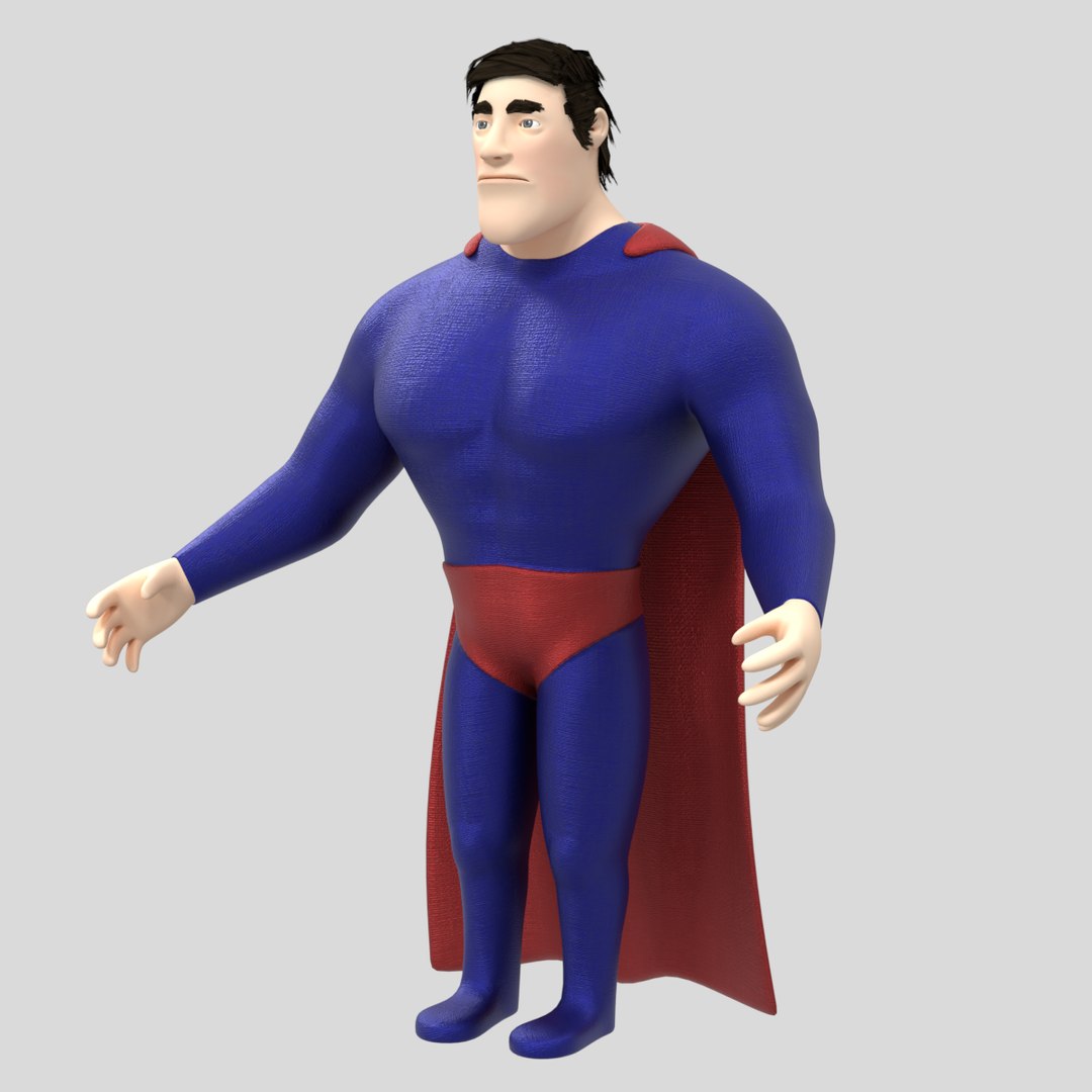 Superhero character 3D model - TurboSquid 1321445