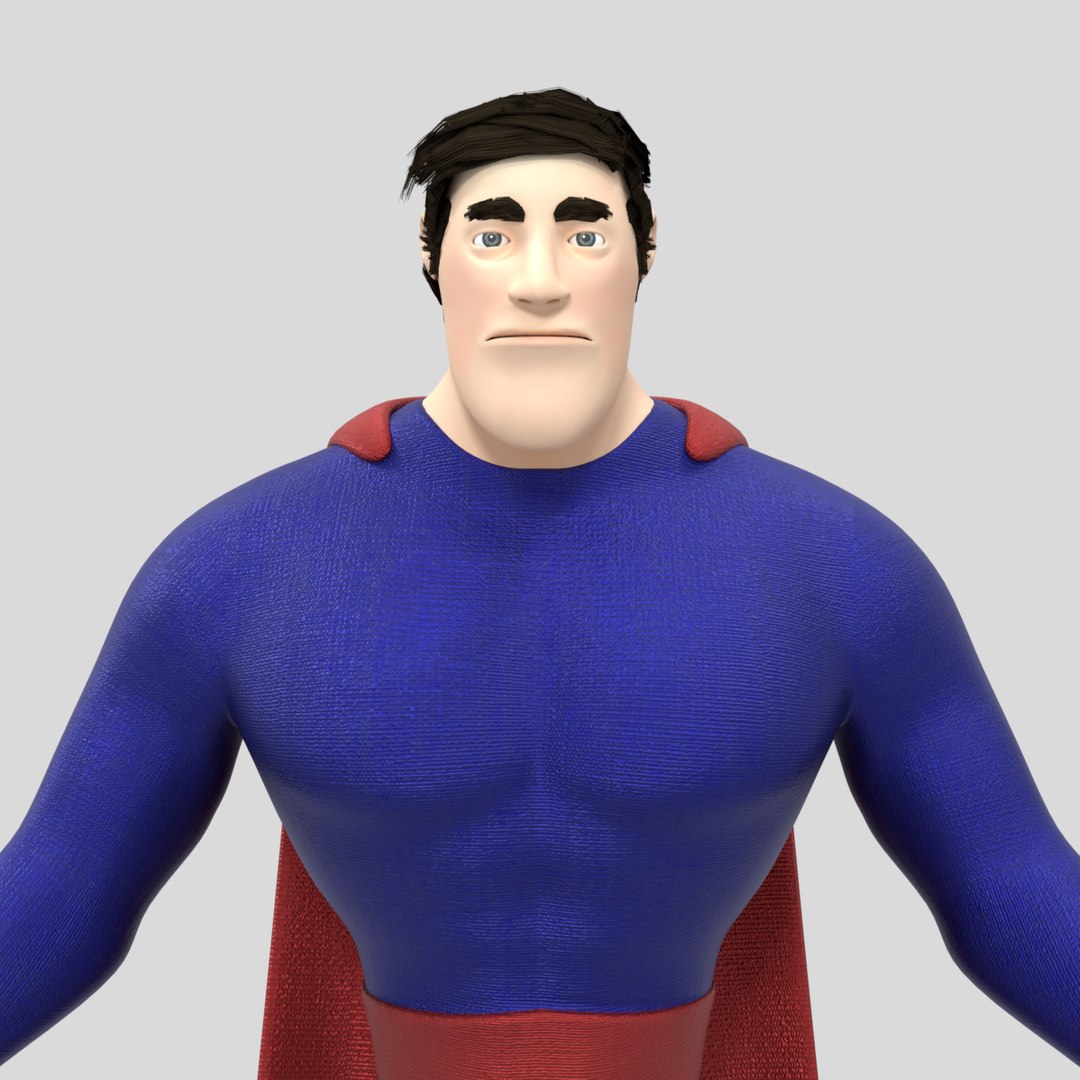 Superhero character 3D model - TurboSquid 1321445