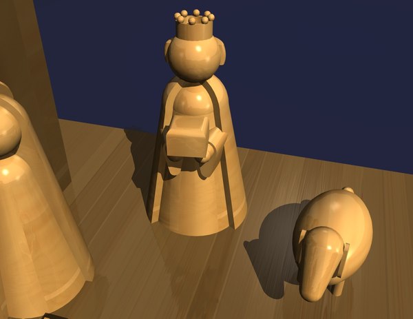nativity scene 3d model
