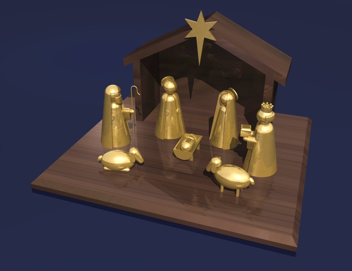 Nativity Scene 3d Model