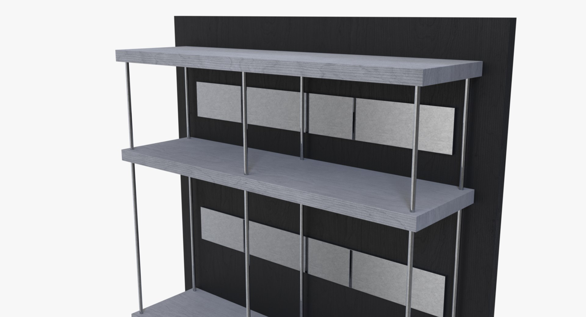 3d Model Shelf Shelves Blender