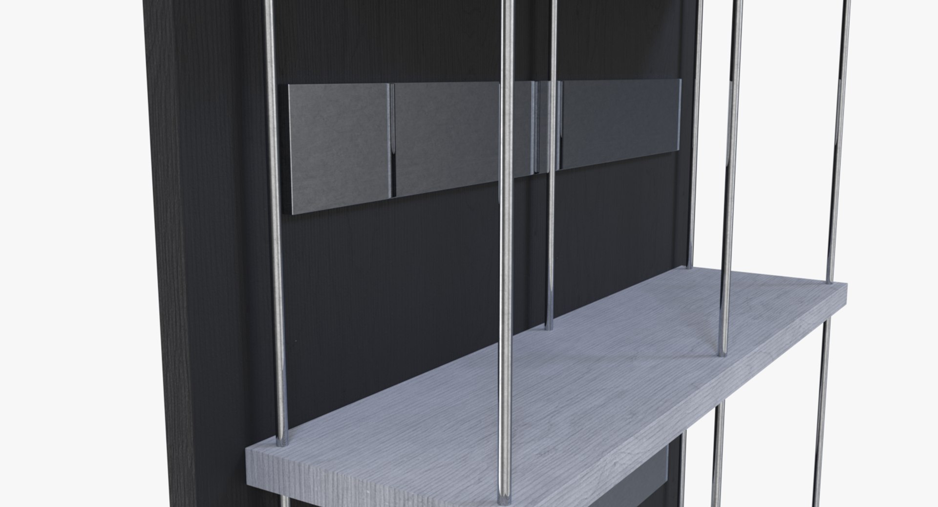 3d Model Shelf Shelves Blender