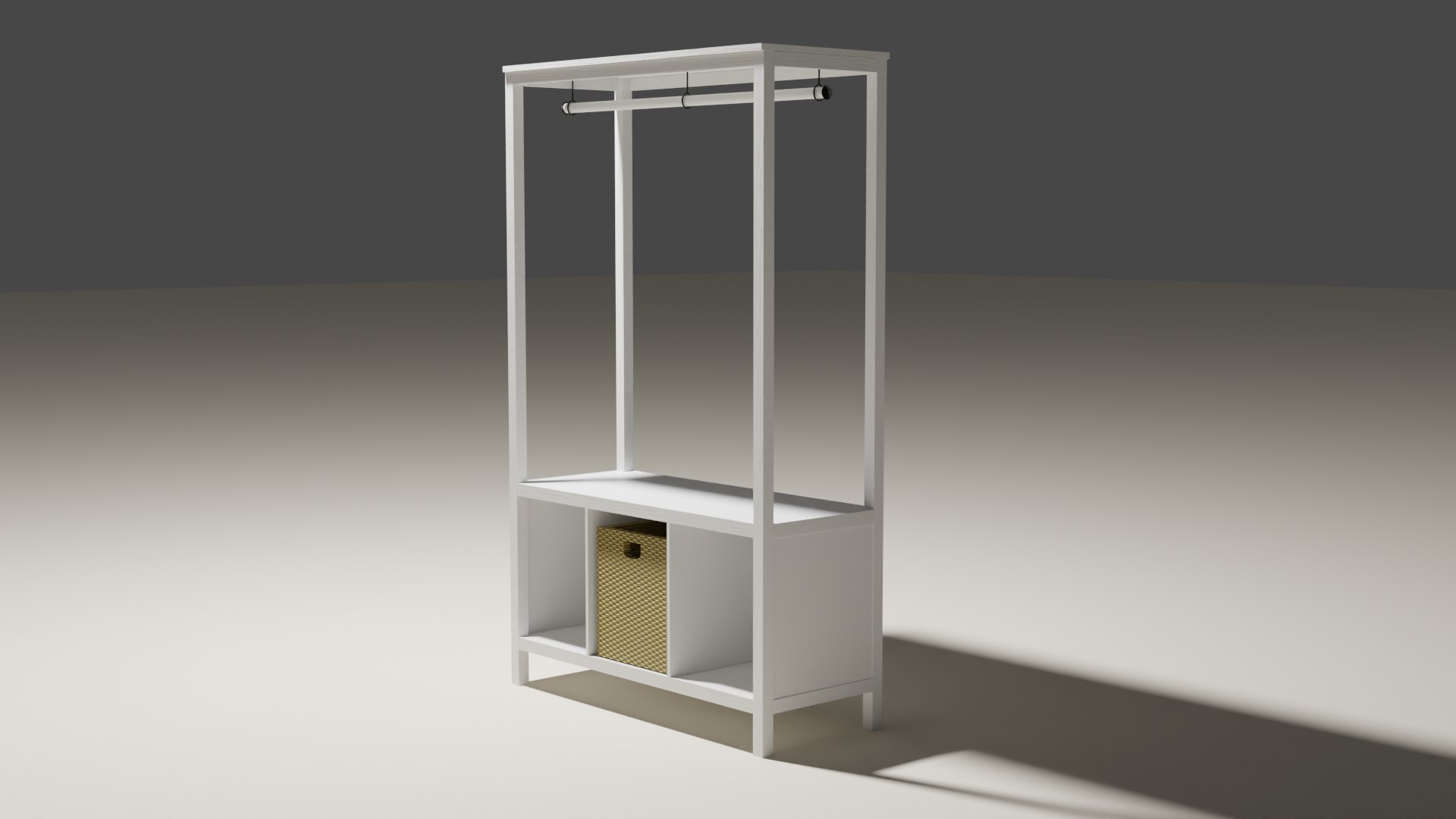 IKEA Hemnes Open Cabinet 3D Model - TurboSquid 2035930