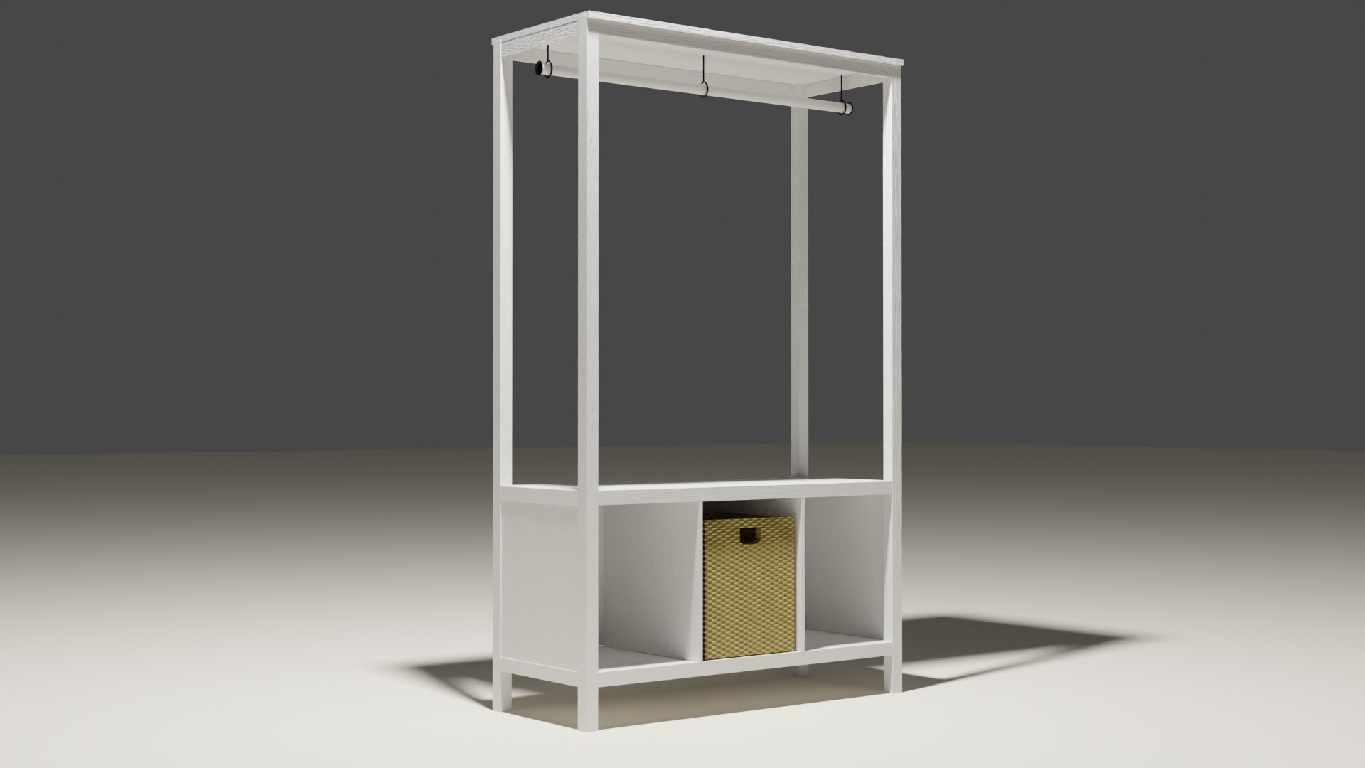 IKEA Hemnes Open Cabinet 3D Model - TurboSquid 2035930