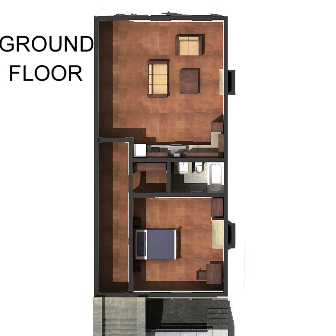 Downtown Building Interior 3d Max