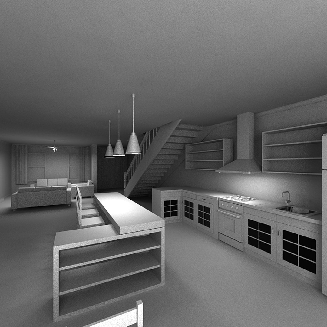 Downtown Building Interior 3d Max