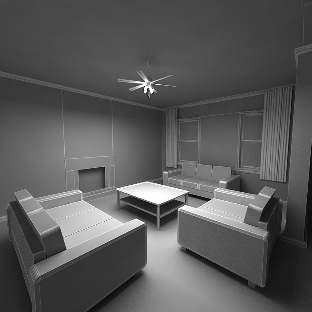 Downtown Building Interior 3d Max