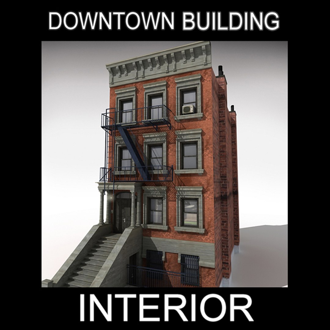 Downtown Building Interior 3d Max